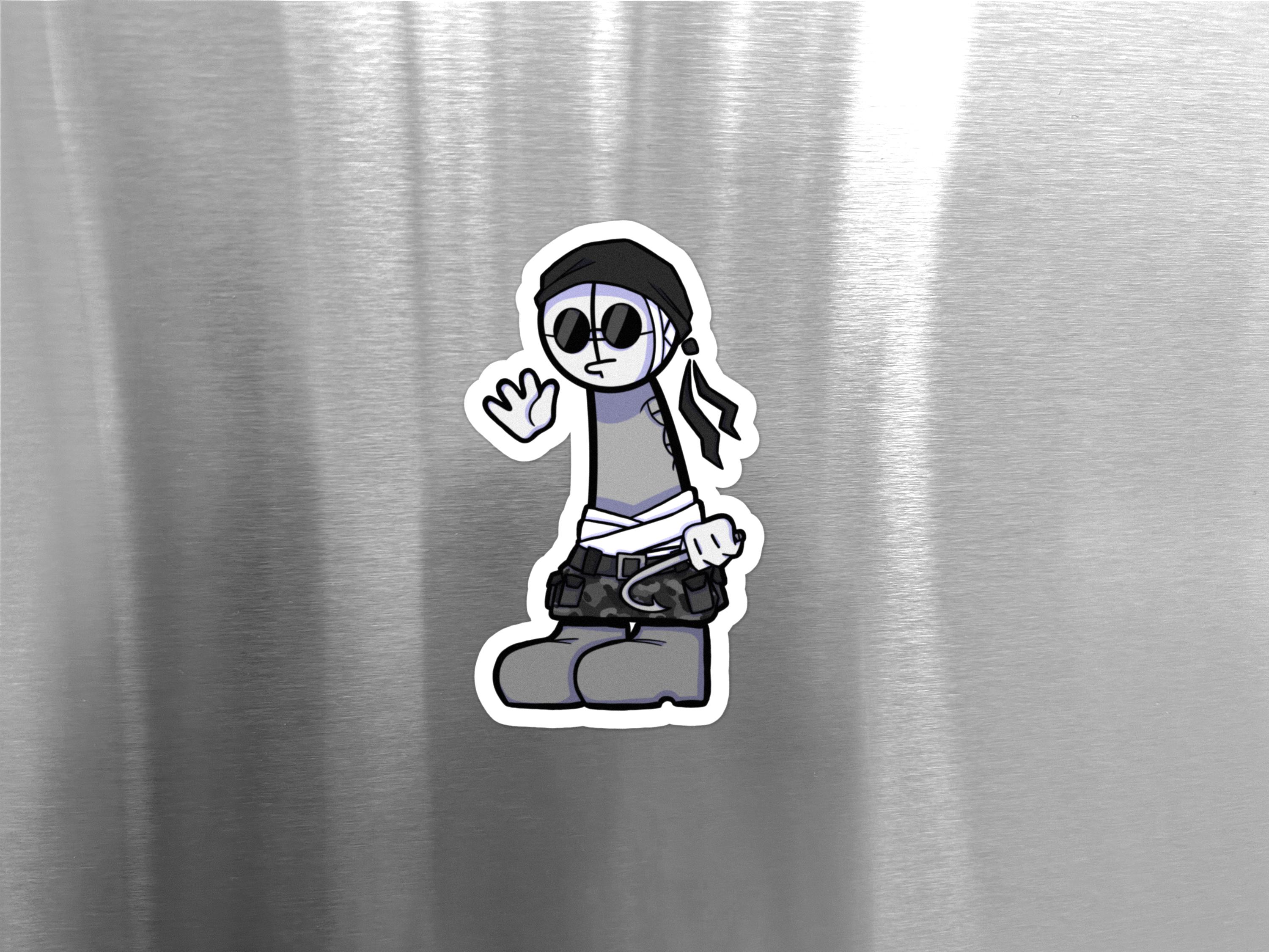Sanford Madness Combat Sticker - Action Art - Fan Art - Unique Gift - Etsy