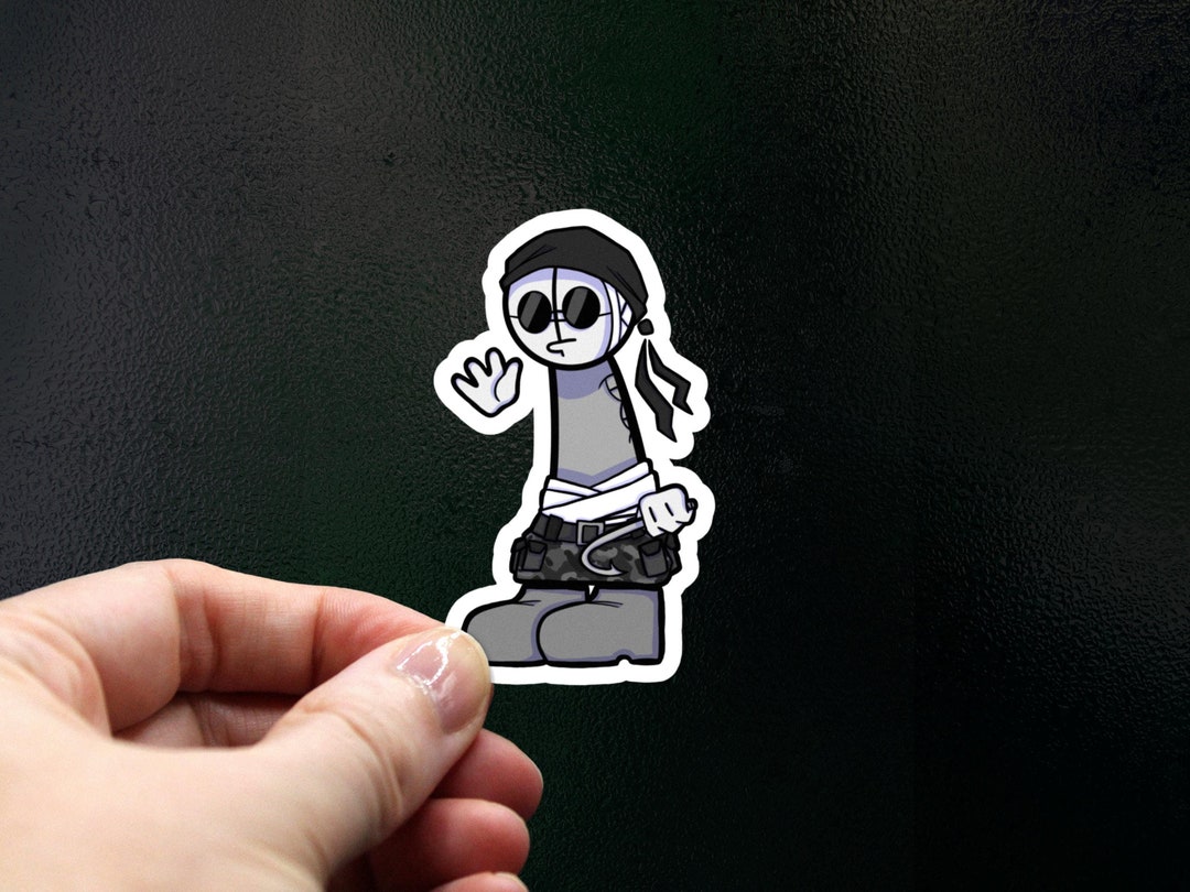 Sanford Madness Combat Sticker - Action Art - Fan Art - Unique Gift - Etsy