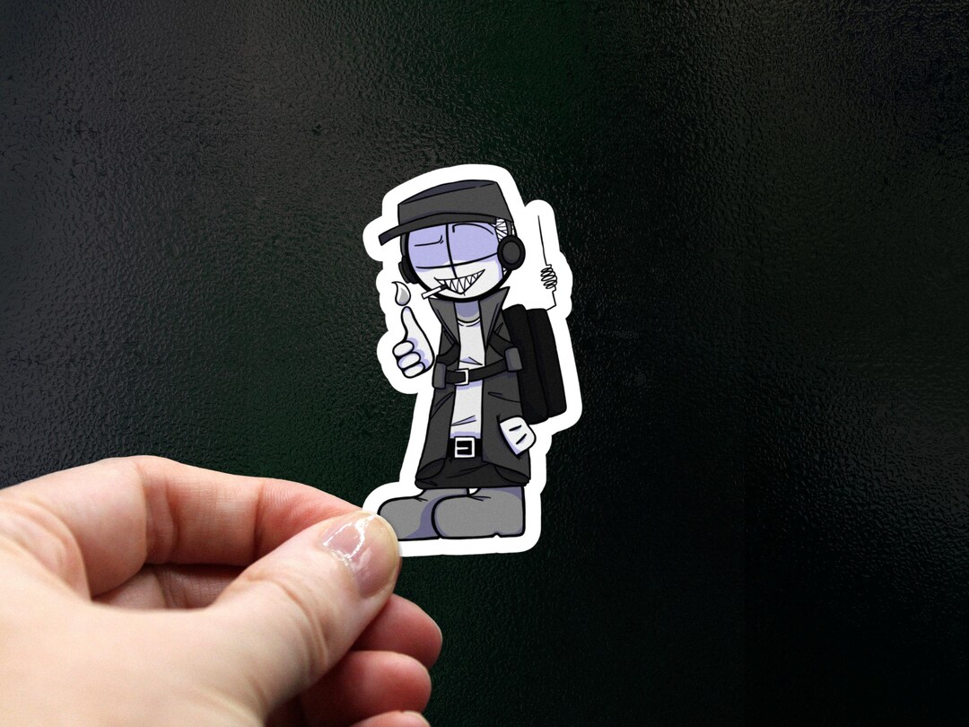 Deimos Madness Combat Sticker - Action Art - Fan Art - Unique Gift - Etsy