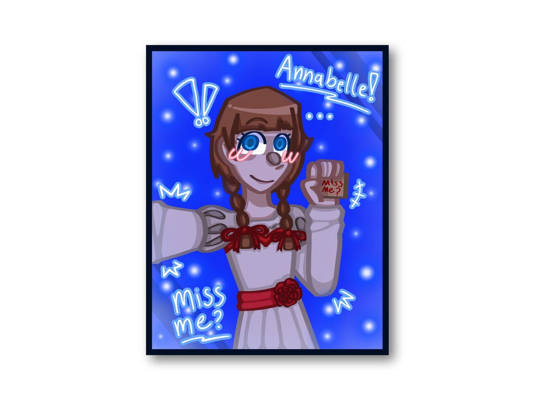 Annabelle Sticker - Horror Film Fan Art - Character Art - Unique Gift ...