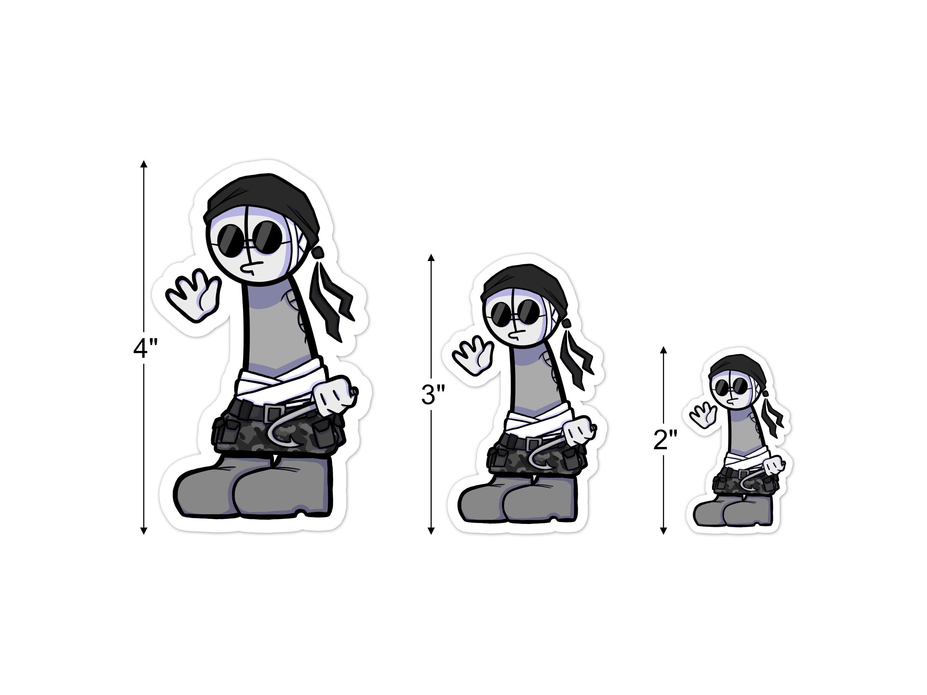 Sanford Madness Combat Sticker - Action Art - Fan Art - Unique Gift - Etsy