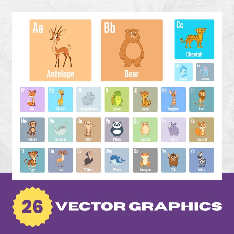 Alphabet Flashcards | A-Z Learning Cards | Educational ABC Printables ...