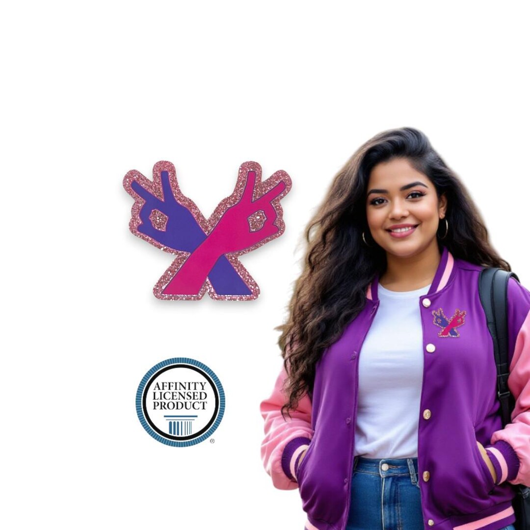 Sigma Lambda Gamma Hand Sign Pin – Greek Sorority Accessory in Silver ...