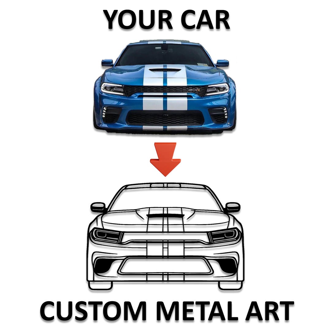 Custom Car Metal Wall Art, Personalized Vehicle Wall Decor ...