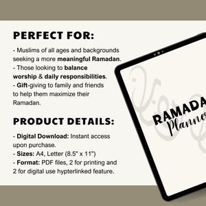 2025 Ramadan Planner Bundle Printable Islamic Journal Muslim Planner ...