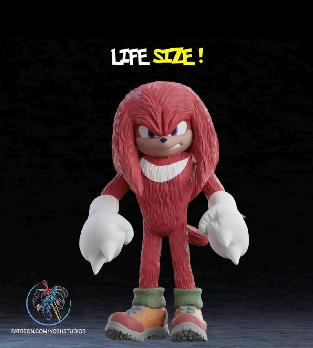 Knuckles Life Size 3D Printed - Etsy