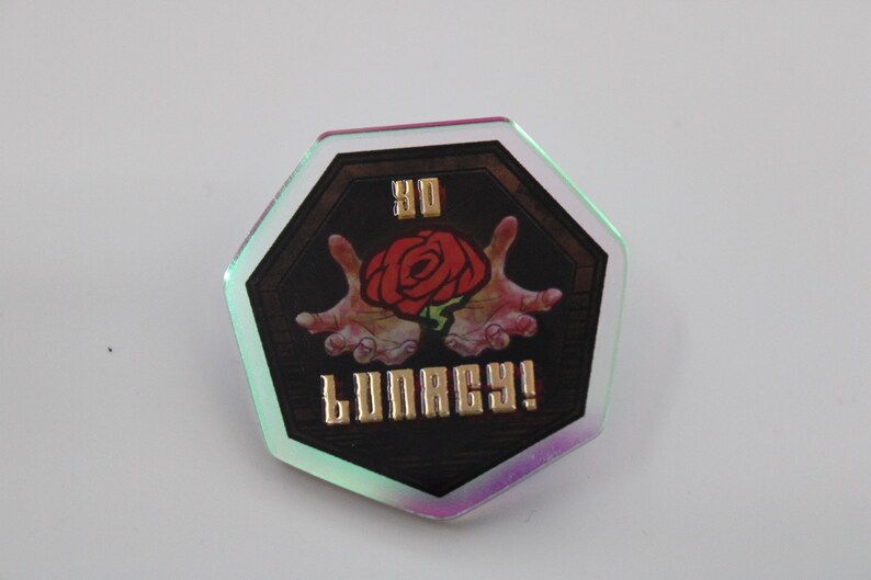 Yo Lunacy Pin - 1.5" Limbus Company Rainbow Acrylic Pin - Etsy