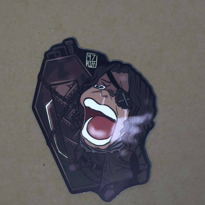 Wild Hunt Heathcliff Crying - Limbus Company Sticker - Etsy