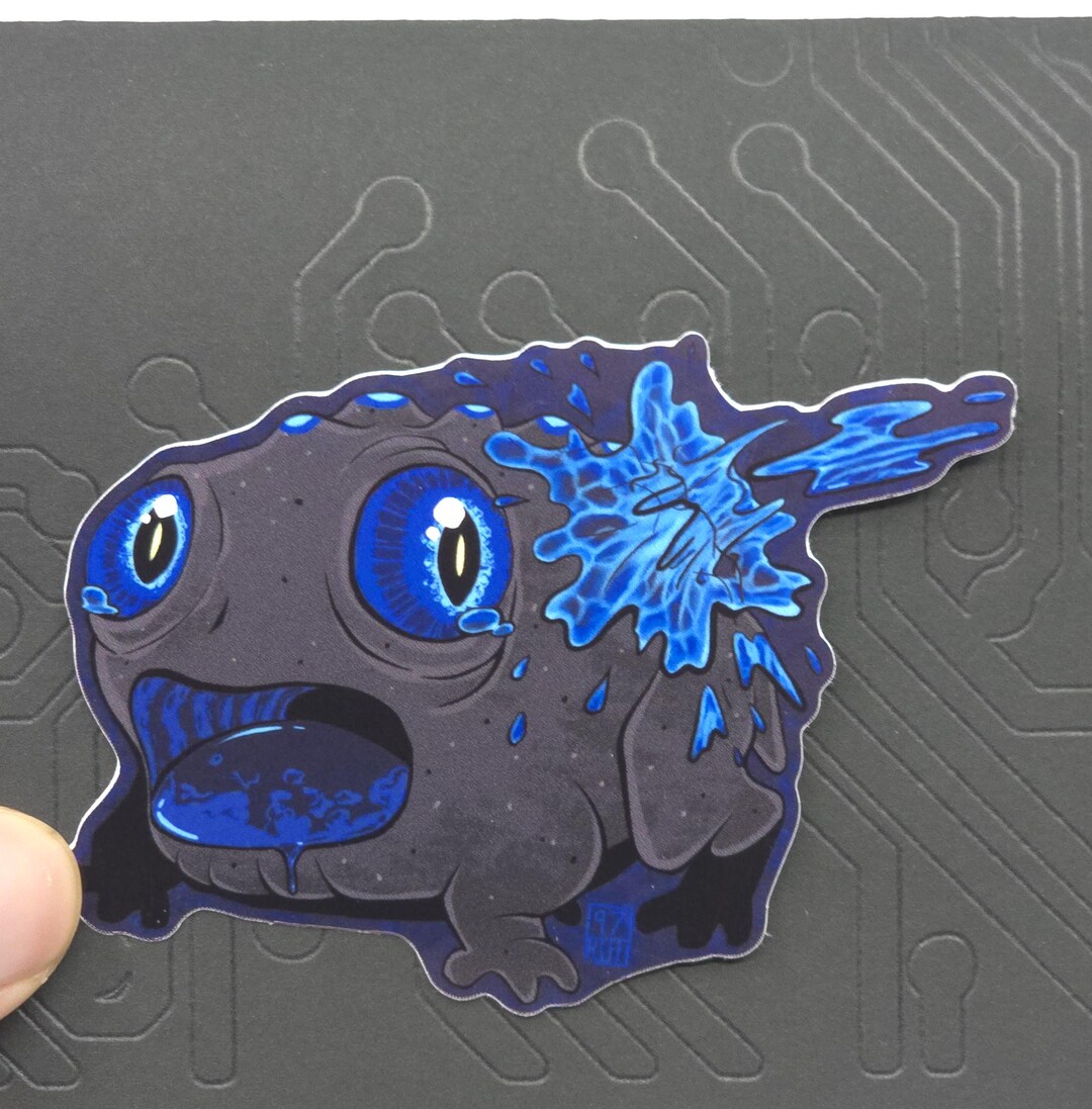 Blubbering Toad, Splashed and Crying - Limbus Company Vinyl Sticker - Etsy