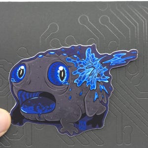 Blubbering Toad, Splashed and Crying - Limbus Company Vinyl Sticker - Etsy