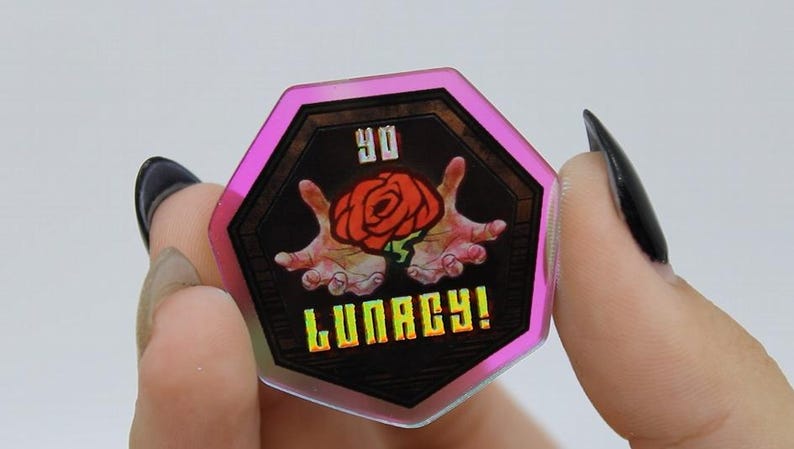 Yo Lunacy Pin - 1.5" Limbus Company Rainbow Acrylic Pin - Etsy