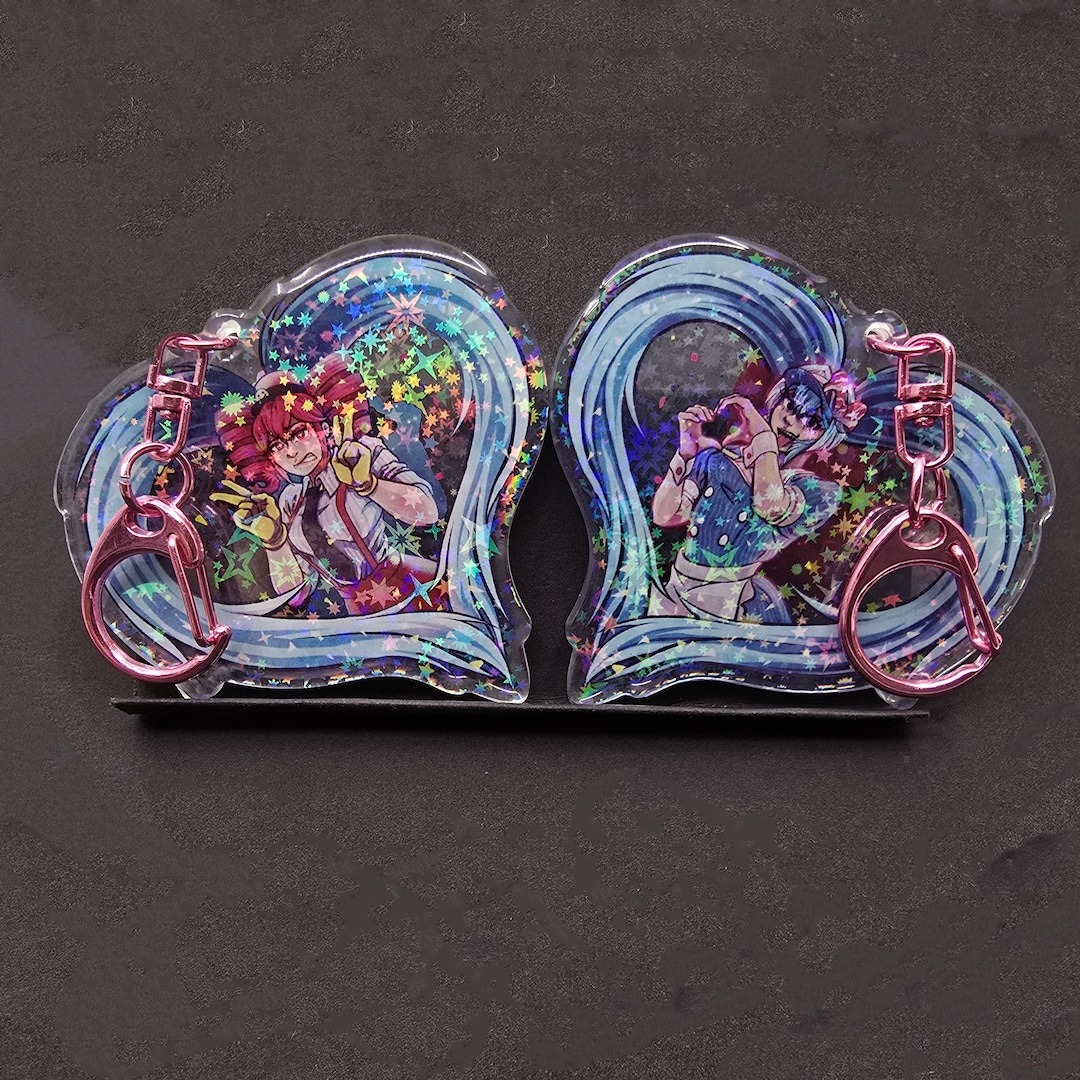 Miku and Teto Mesmerizer - 2.5" Double-sided Holographic Keychain - Etsy