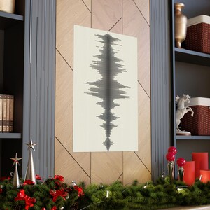 Audio Waveform Matte Vertical Poster, Musician Recording Studio Wall ...