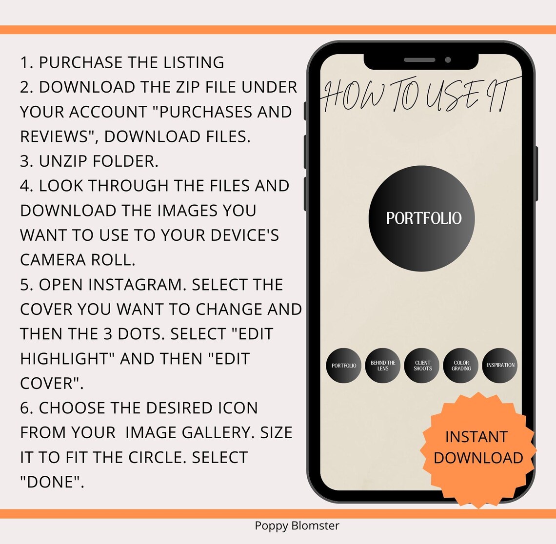 15 Photographer Instagram Highlight Covers Stylish Black Ombre ...