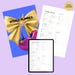 Floral Weekly Planner With Cherry and Golden Bow Cover Page: Printable ...