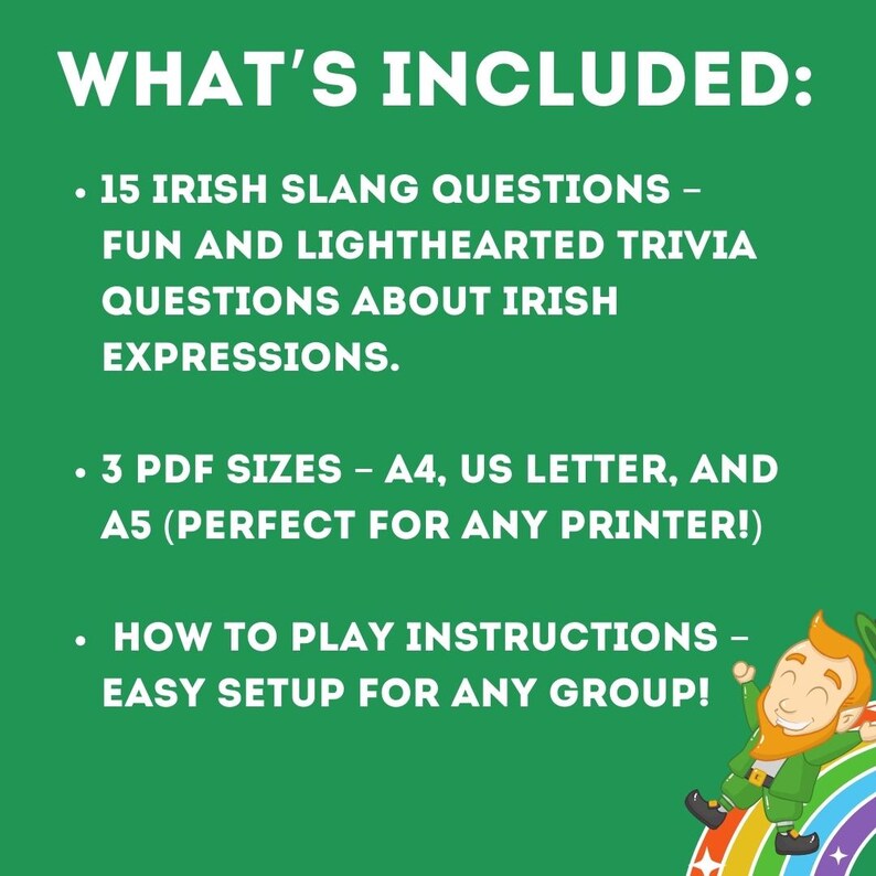 Irish Slang Trivia: St. Patrick's Day Fun Game – Celebrate With Lingo ...