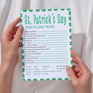 Irish Slang Trivia: St. Patrick's Day Fun Game – Celebrate With Lingo ...