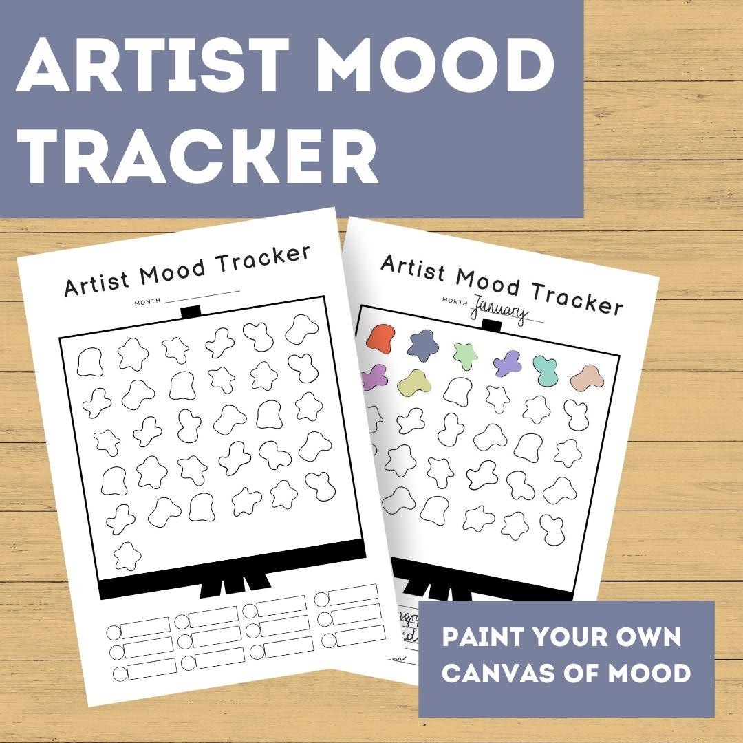 Monthly Emotions Worksheet - Artistic Mood Tracker for Mindful ...
