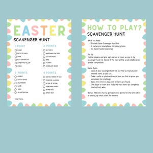 Easter Scavenger Hunt – Fun Printable Game for Kids & Families! | A4 ...