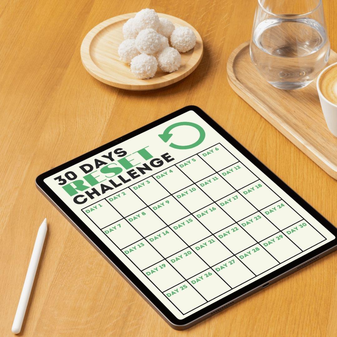 30-day Reset Challenge Printable: Revitalize Your Life (A4, A5, US ...
