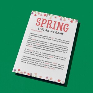 Spring Left-right Game Printable – Fun for All Ages! | A4, US Letter ...