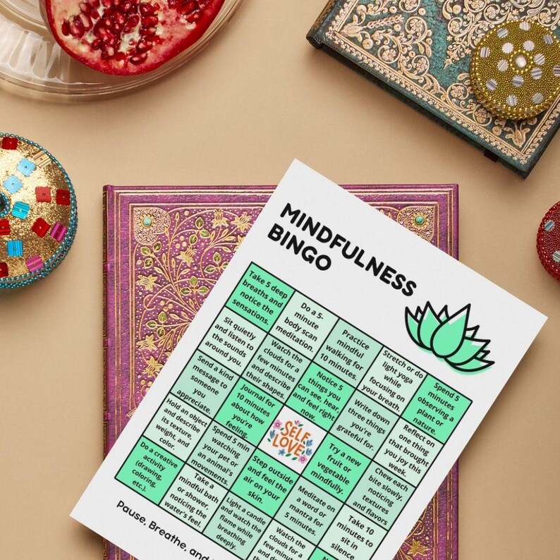 Mental Health Bingo Printable Bundle – Mindfulness, Self-care, and ...