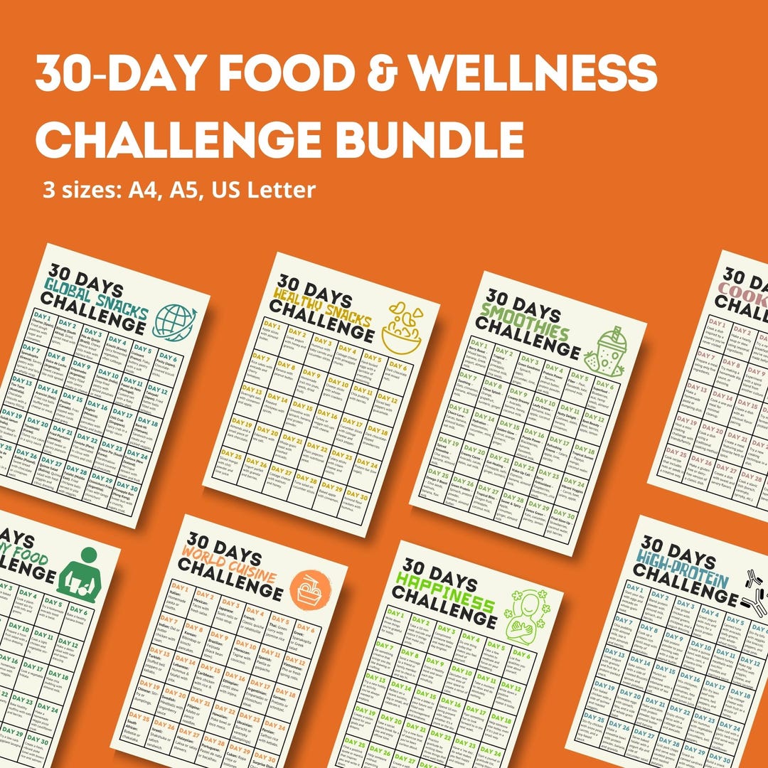 30-day Food & Wellness Challenge Bundle – Cook, Eat, Thrive With Global ...