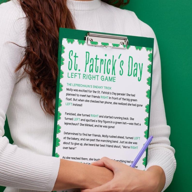 Left Right St. Patrick’s Day Game – Fun & Interactive Party Game for ...
