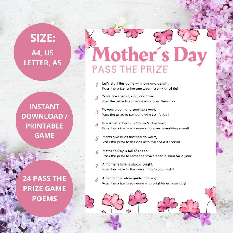 Pass the Prize – Fun & Heartwarming Mother’s Day Game! – Interactive ...