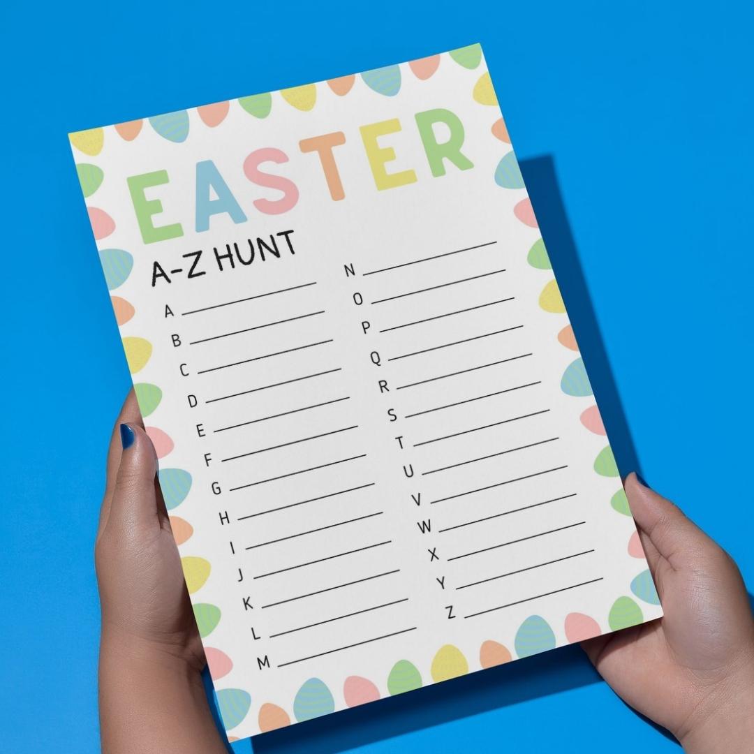 Easter A-Z Hunt Game – Fun Printable Scavenger Hunt for Kids & Families ...