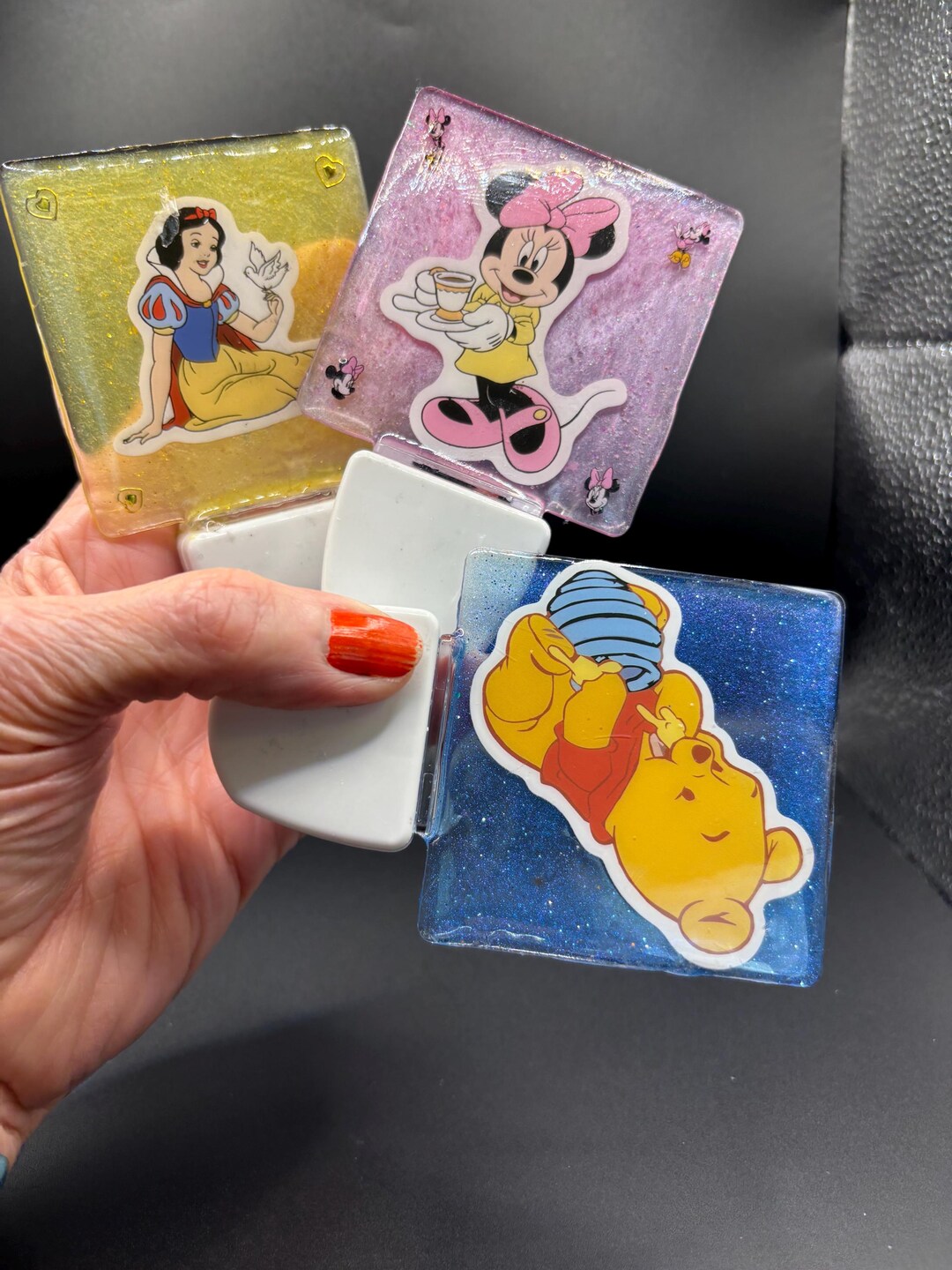 Disney Princess & Character Night Light Covers – Handmade Glitter Resin ...