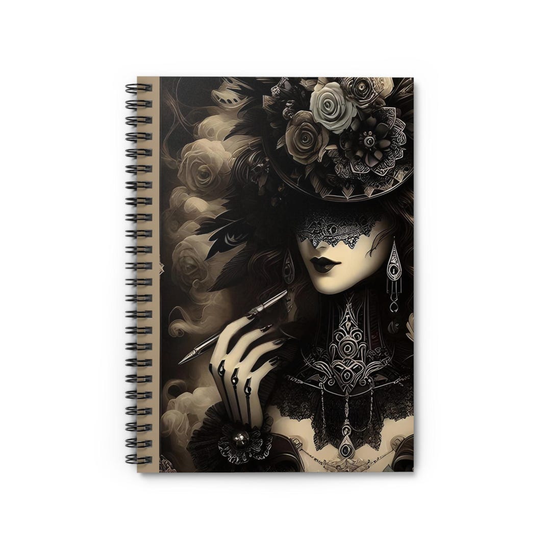Mysterious Victorian Gothic Spiral Notebook, Journal, Writing Pad ...