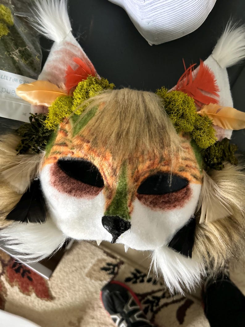 Harvest/autumn Themed Therian/quadrobics Style Cat Mask - Etsy