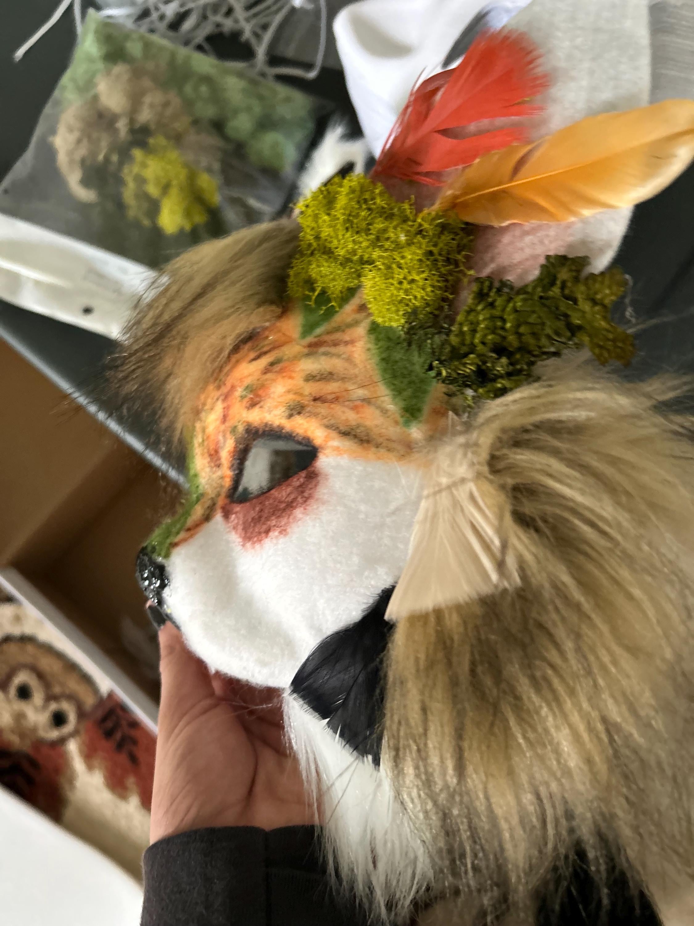 Harvest/autumn Themed Therian/quadrobics Style Cat Mask - Etsy