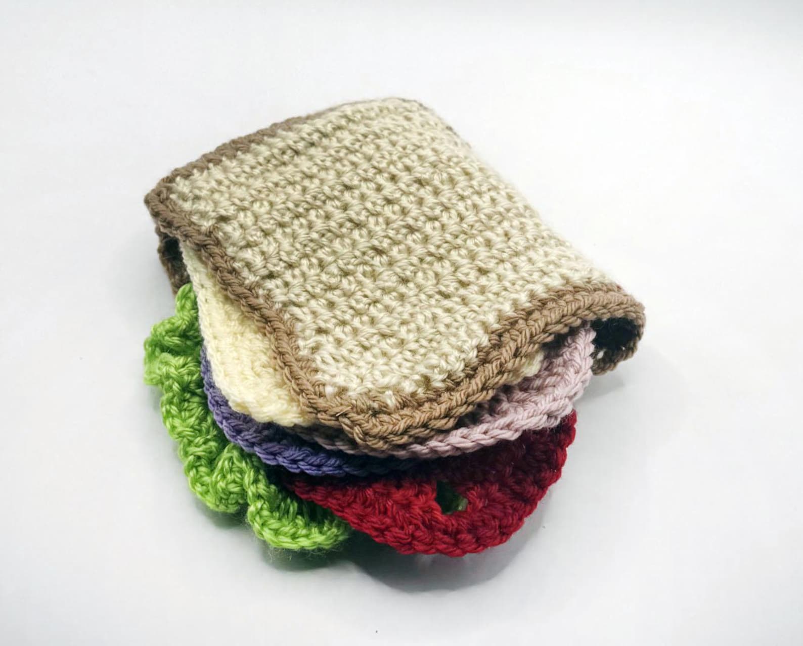 Crochet Play Food: Montessori Sandwich Toy, Sensory Learning - Etsy