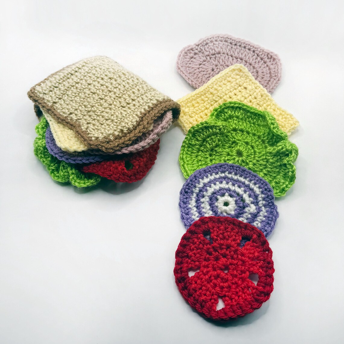 Crochet Play Food: Montessori Sandwich Toy, Sensory Learning - Etsy