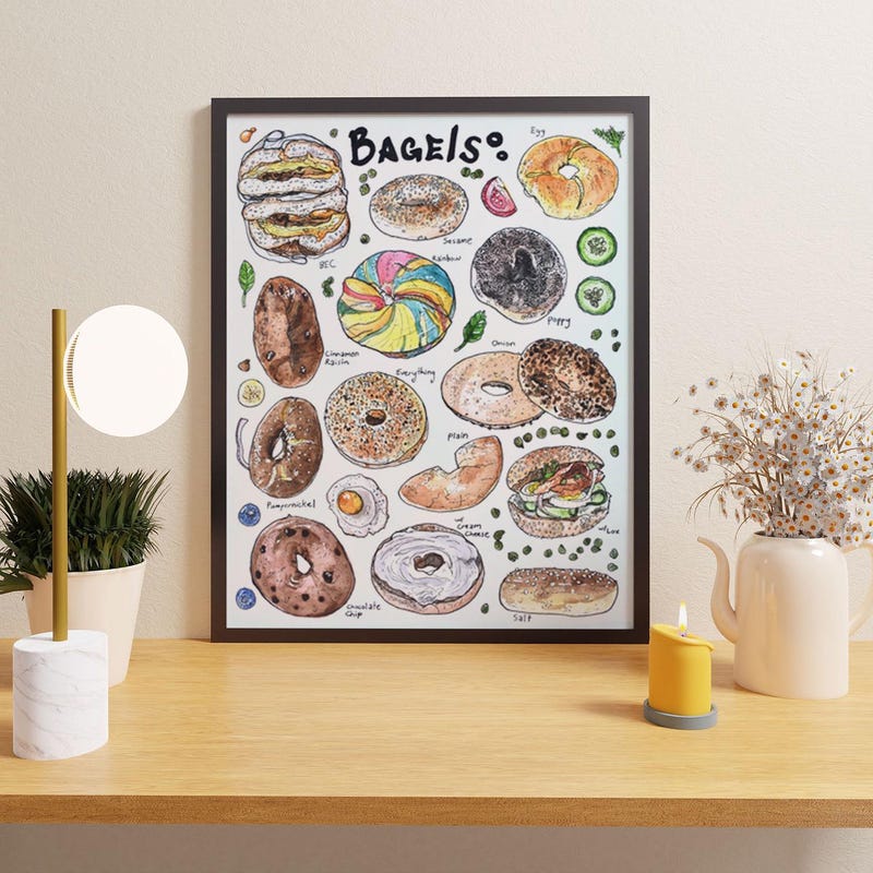 Bagel Art - Etsy