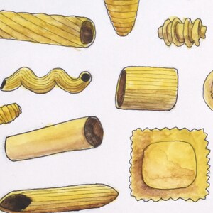 Pasta Art Print - Etsy