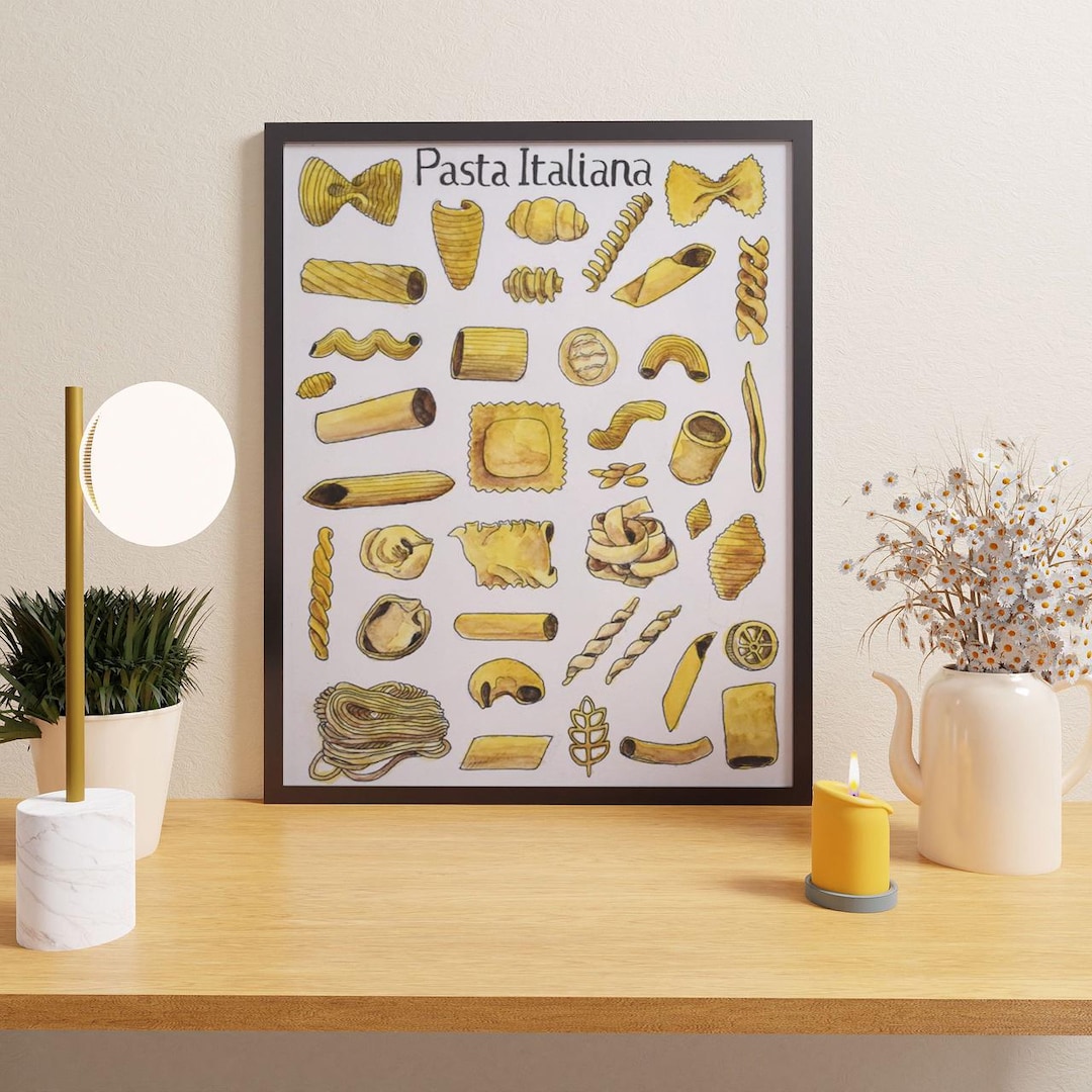 Pasta Art Print - Etsy