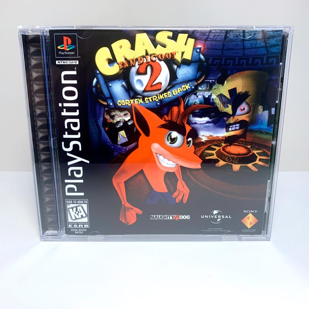 Crash Bandicoot 2: Cortex Strikes Back - Reproduction Game Case - Sony ...
