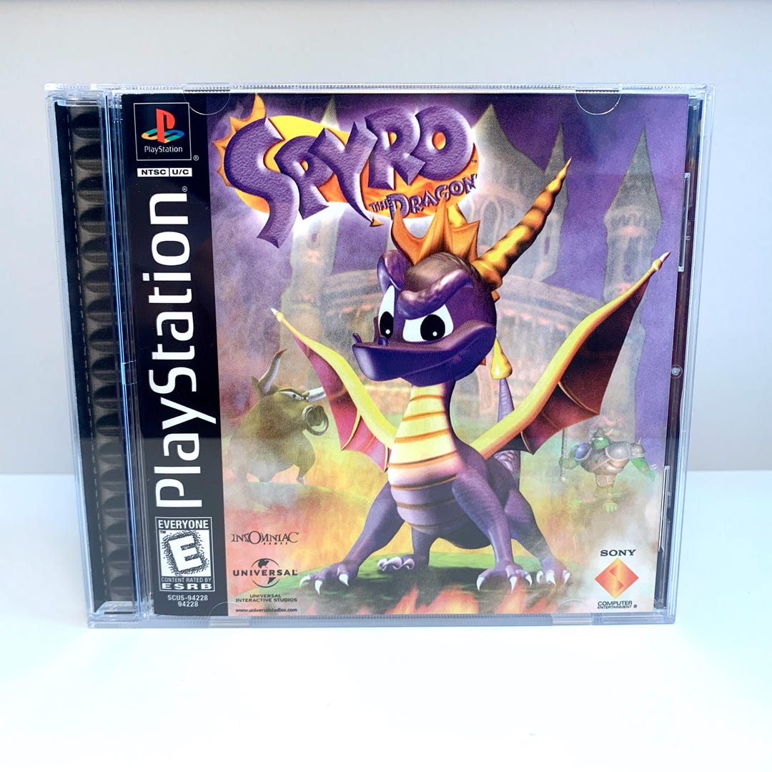 Spyro the Dragon - Reproduction Game Case - Sony Playstation (NO DISC ...