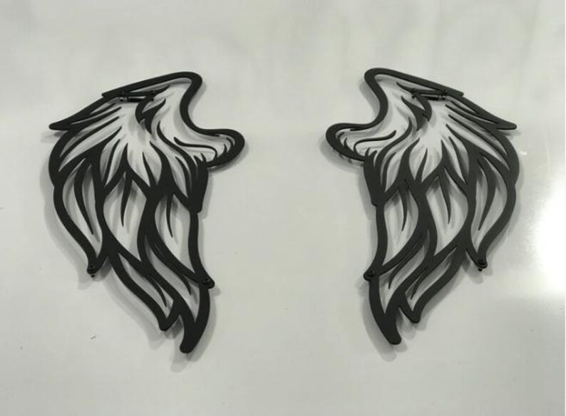 Angel Wings Dxf Png Files Angel Wings Cutting, Filing, For, Cnc, Plasma ...