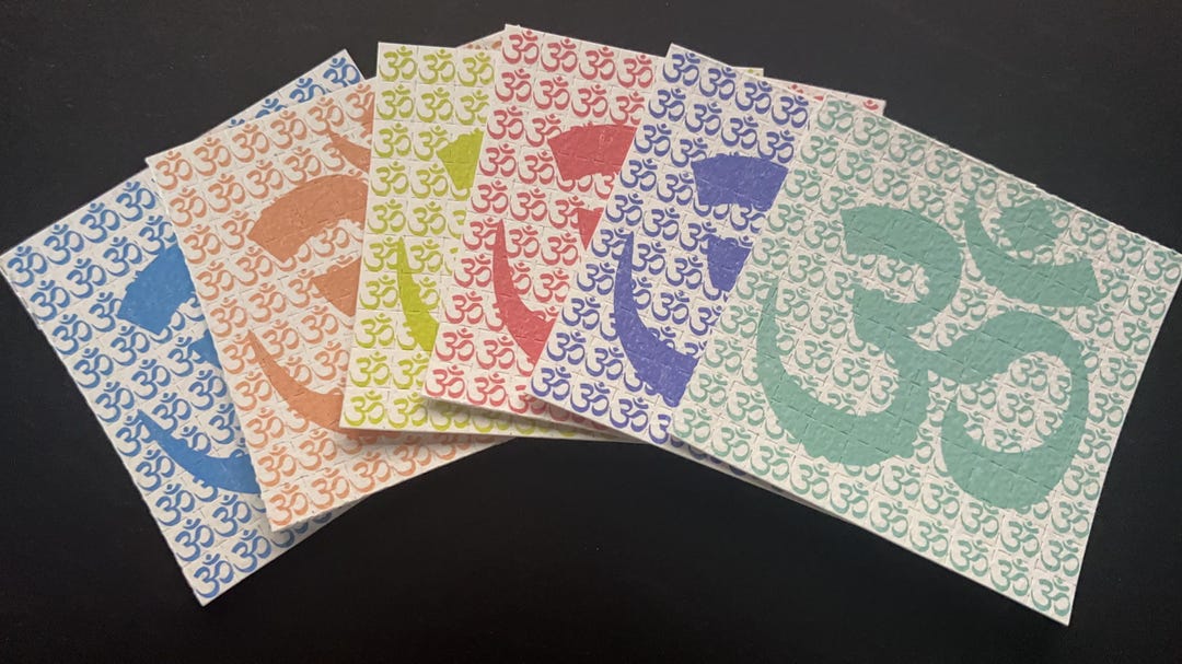 OM Blotter Art Set / Om Blotter Art 100 Buvards / 9cm X 9cm / Blotter ...