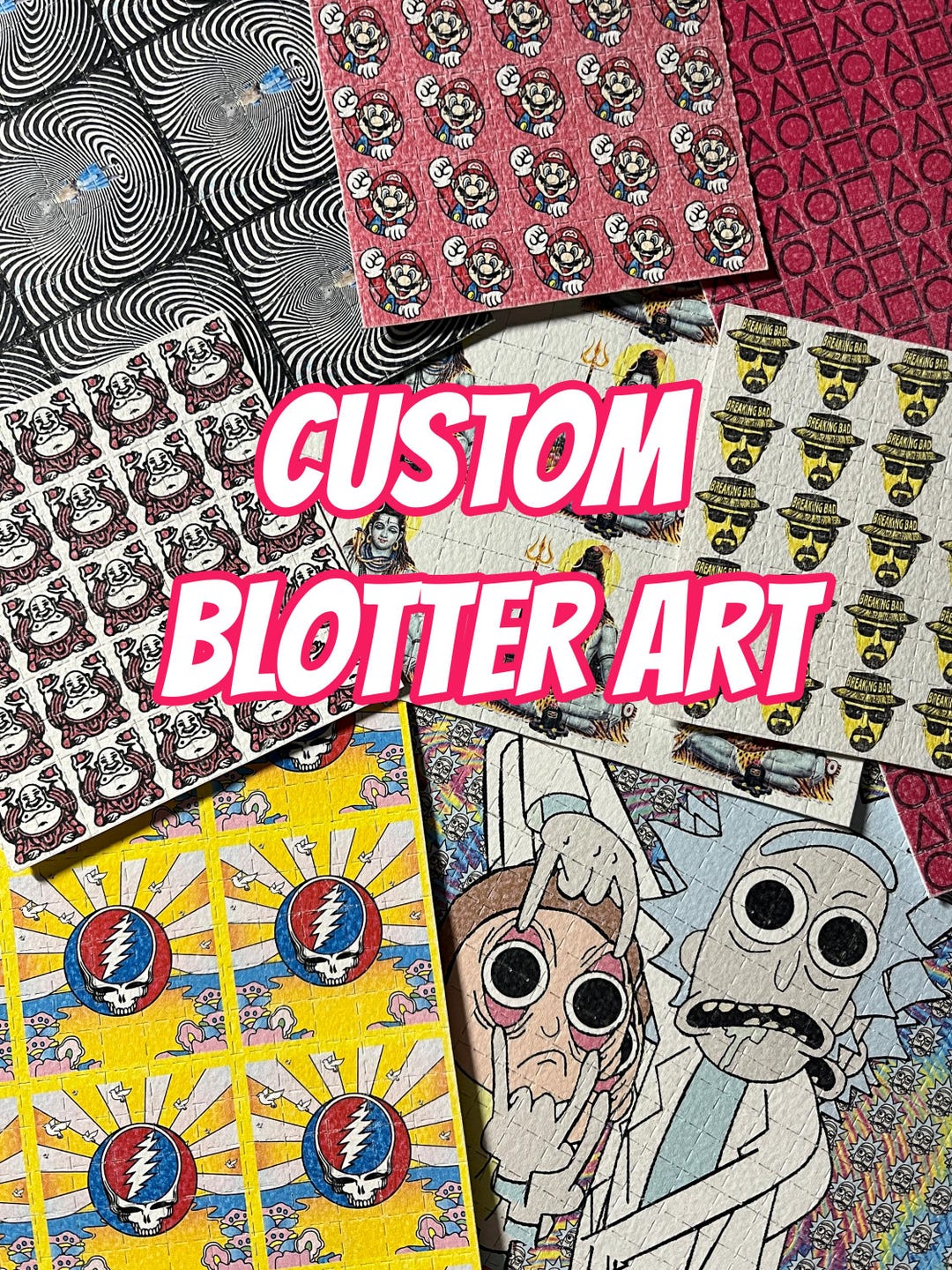Custom Blotter Art - Blotter Art With Your Own Design! Blotter Art With ...