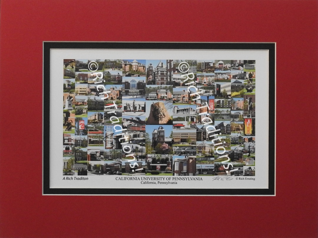 California University of PA, California, PA, Photo Campus Art Print ...