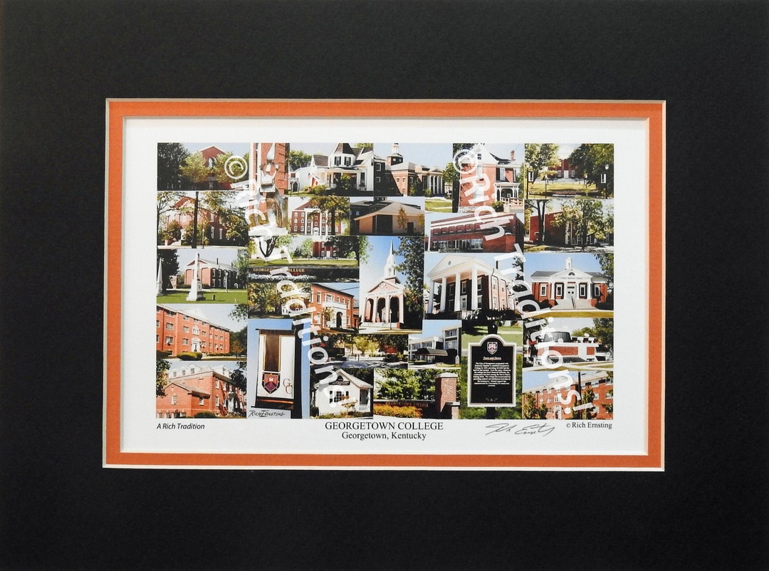 Georgetown College, Georgetown, Kentucky Photo Campus Art Print Matted ...