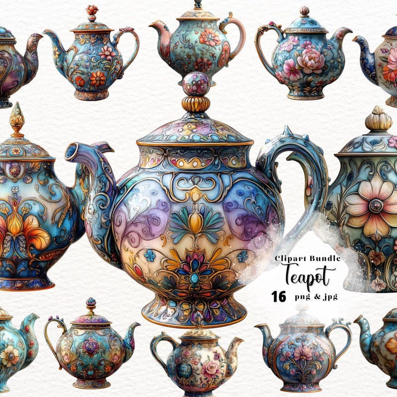 Whimsical Teapot - Etsy