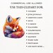 Rainbow Fox Clipart Bundle: Watercolor Forest Animals (PNG, Commercial ...