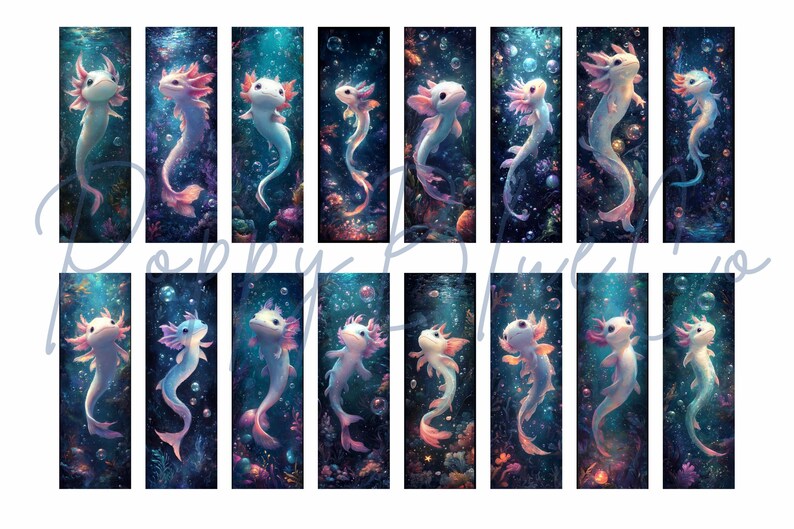 Set of 16 Printable Bookmarks Bundle - Digital PNG JPG for Sublimation ...