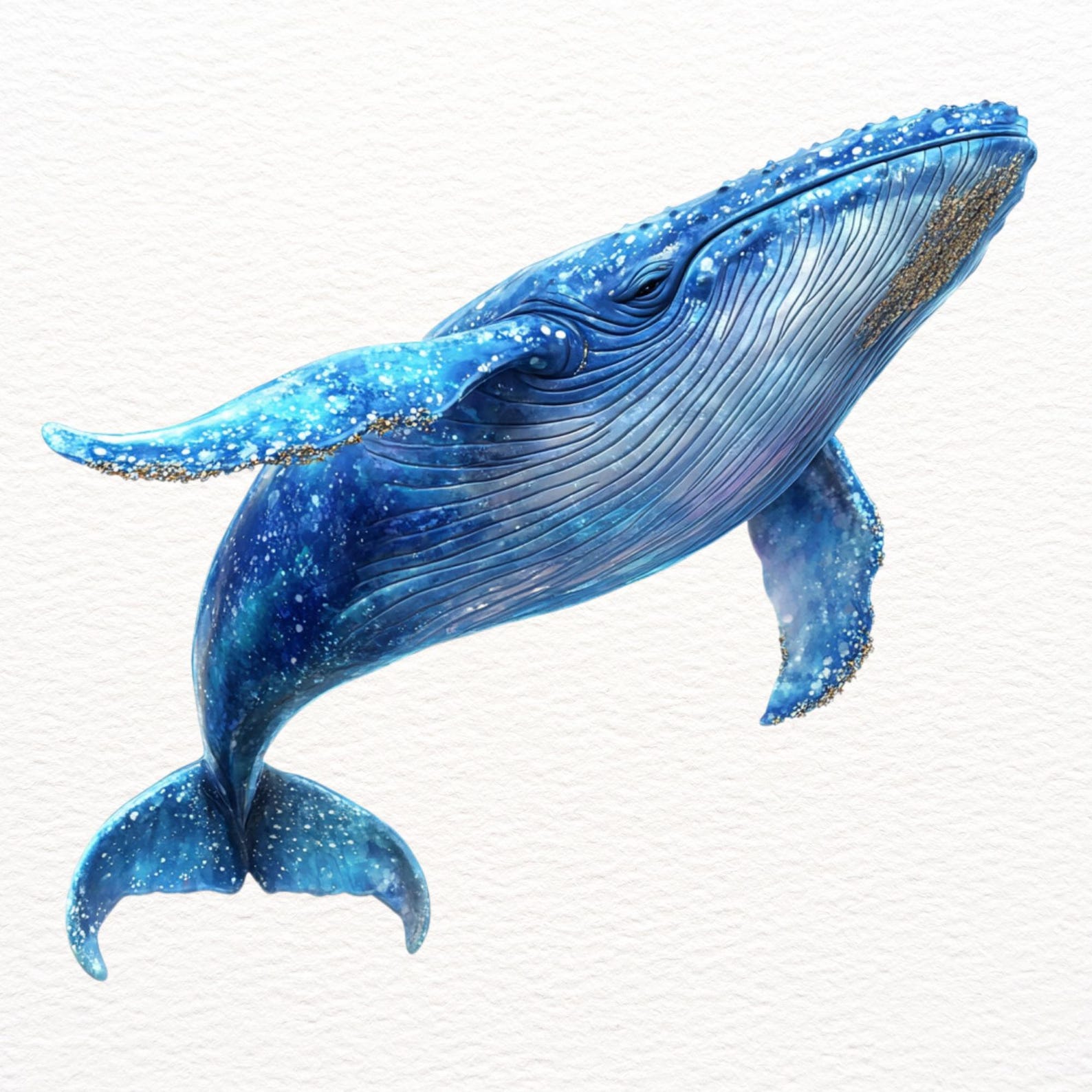 16 Blue Whale Seashells Clipart PNG Bundle, Digital Graphic, Ocean ...